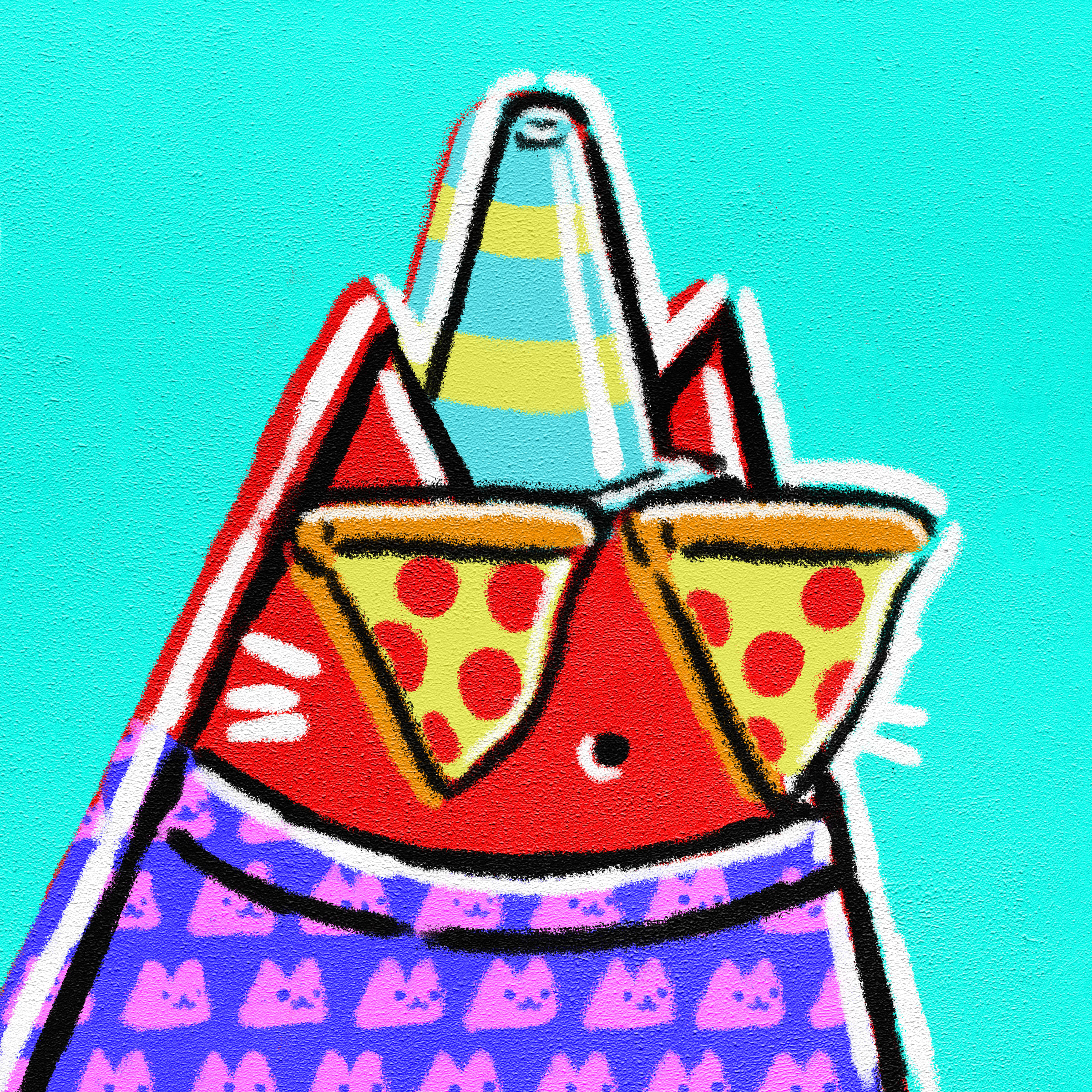 Pop Art Cats #5989 - Pop Art Cats by Matt Chessco | LooksRare