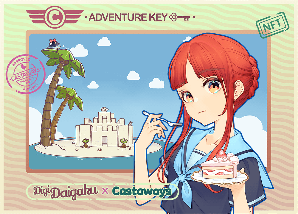 DigiDaigaku Genesis Adventure Key Castaways #292 - Sayako - DigiDaigaku Genesis Adventure Key ...
